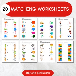 Printable Matching Worksheets, Worksheet Printable, Match the Picture ...