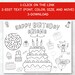 Birthday Coloring Page for Kids - Fun & Creative Birthday Party ...