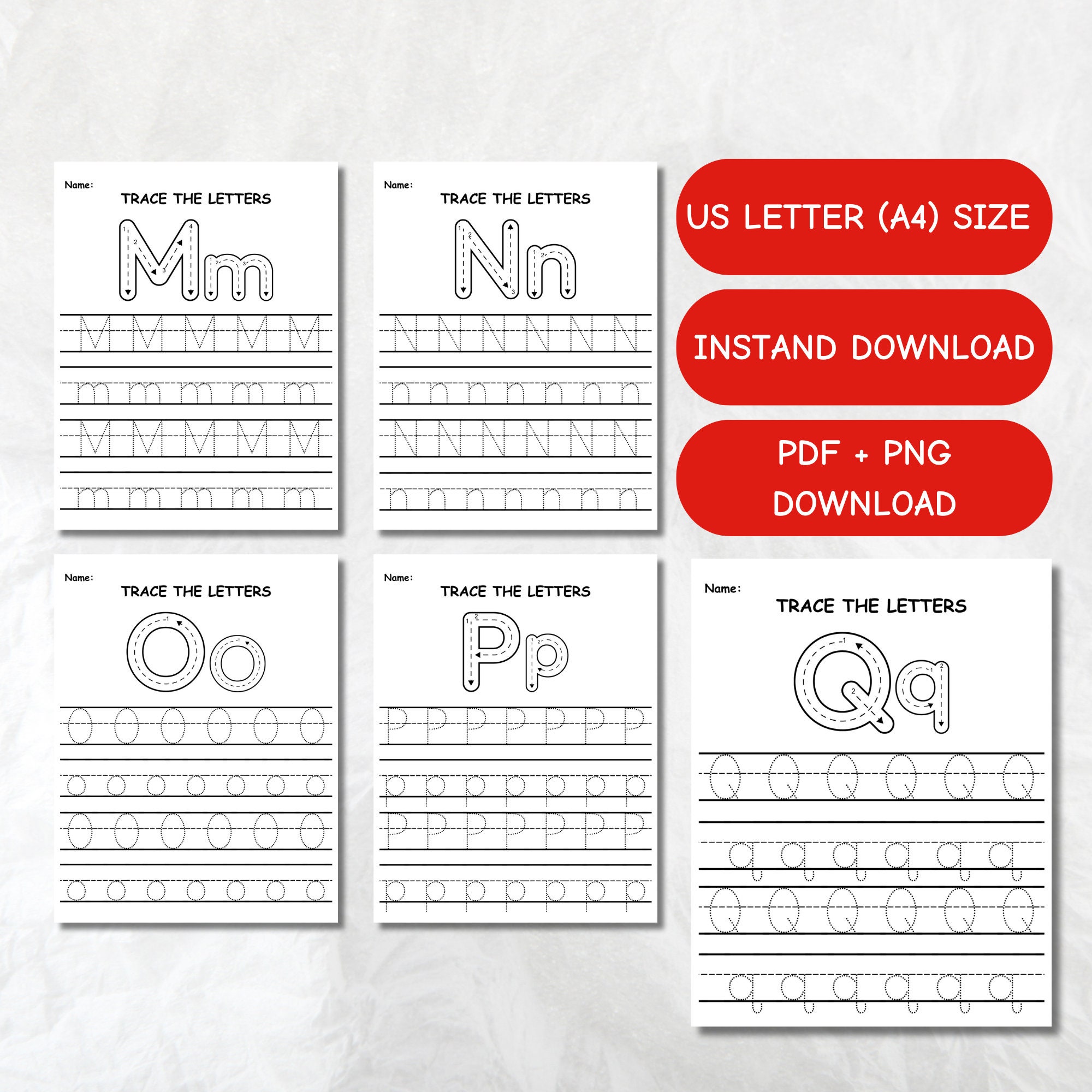 Handwriting Practice Sheets for Kids, Letter Formation Practice ...