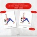32 YOGA POSES Flashcards, 32 Cards - Sets, Printable/digital PDF ...