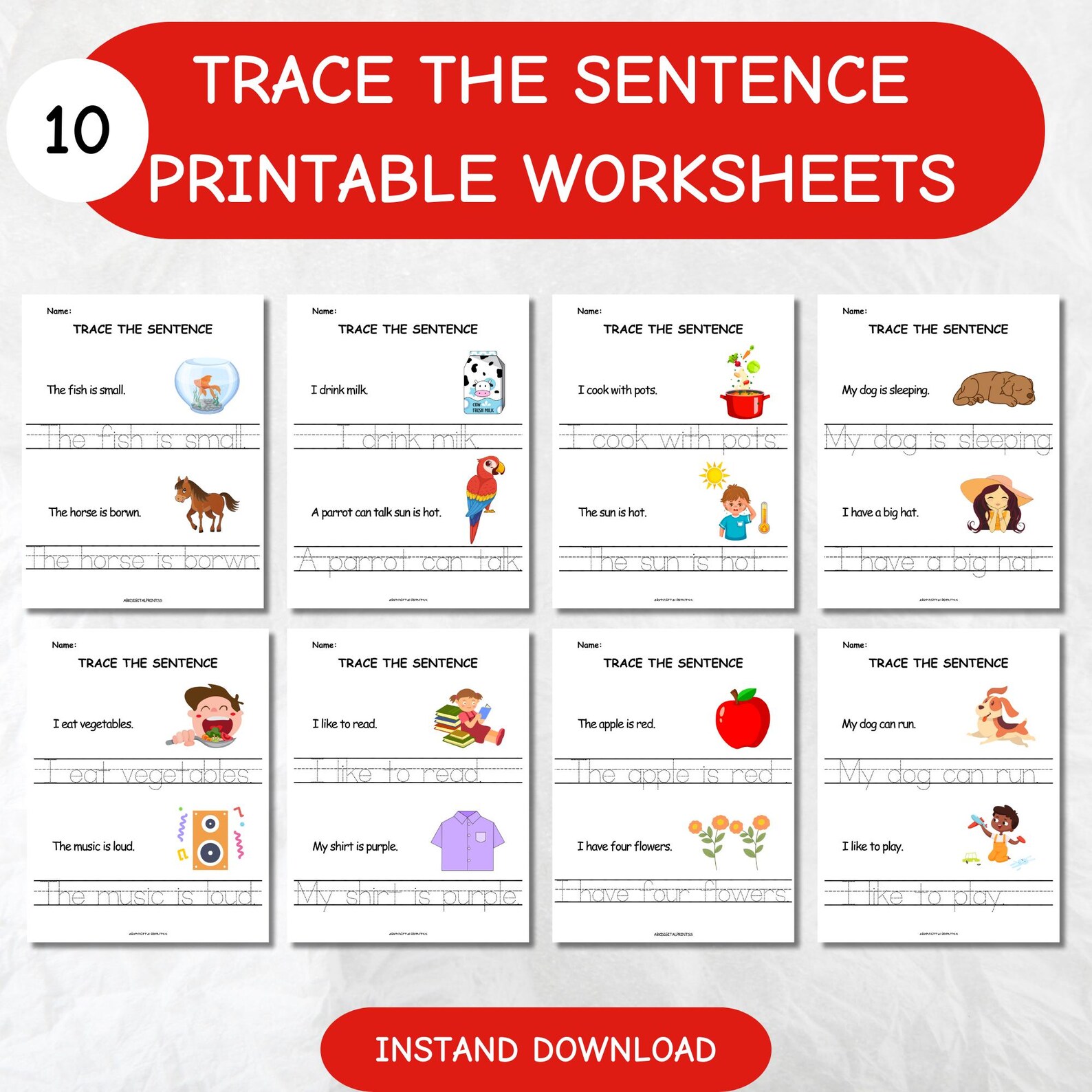 10 Fun Sentence Writing Practice Worksheets for Kids - Engaging ...