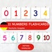 GERMAN Number Flashcards 0-10 Digital Download, Numbers Flashcards ...