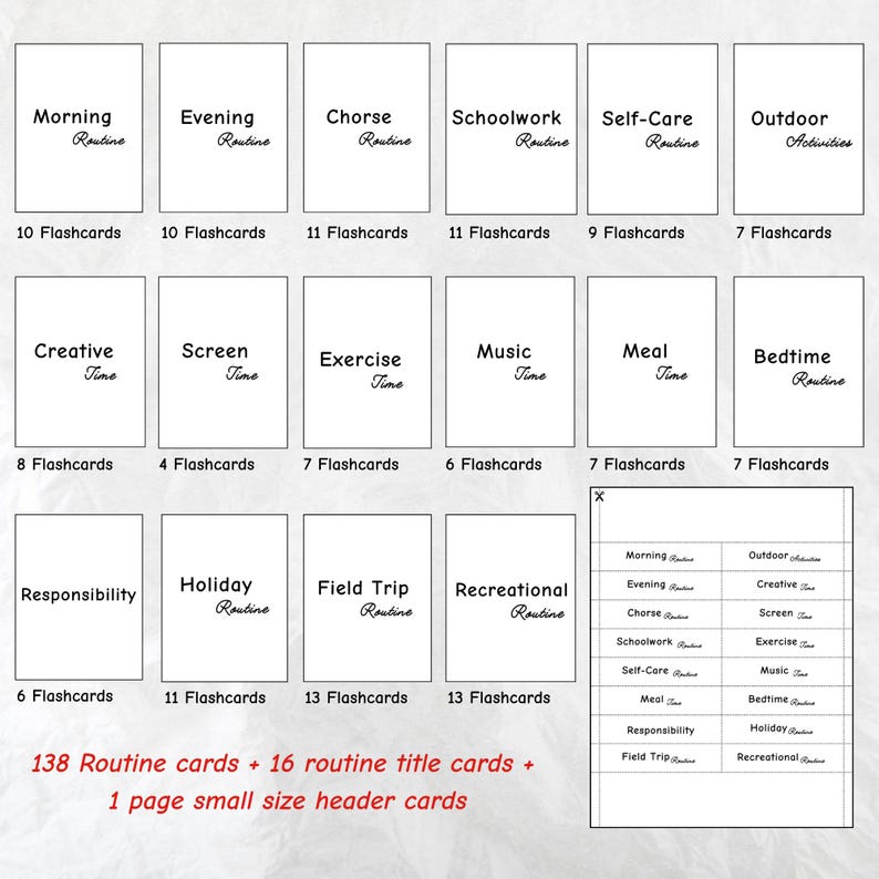 138 Daily Routine Flashcards for Kids ,toddler, Daily Plan, Daily ...