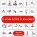 32 YOGA POSES Flashcards, 32 Cards - Sets, Printable/digital PDF ...