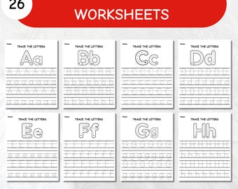 26 Printable Alphabet I Handwriting Practice Sheets for Kids. Letter ...