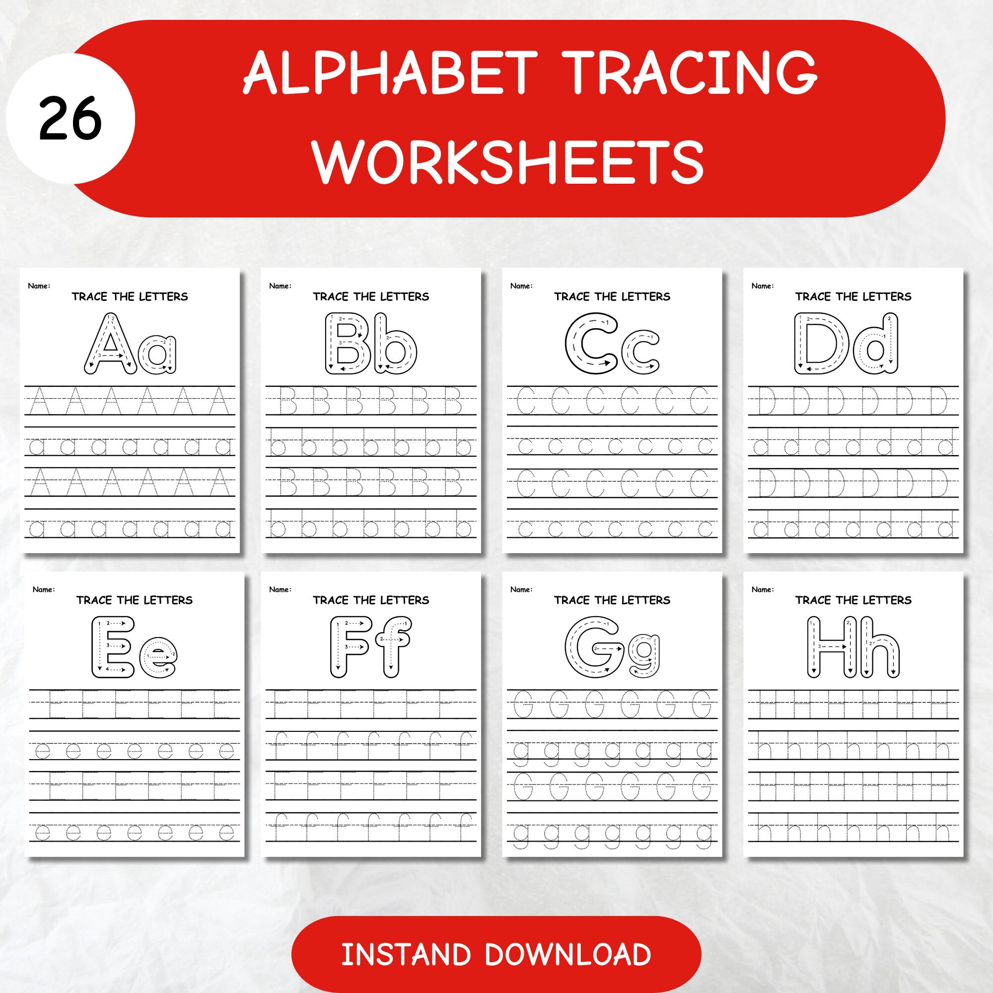 Handwriting Practice Sheets for Kids, Letter Formation Practice ...
