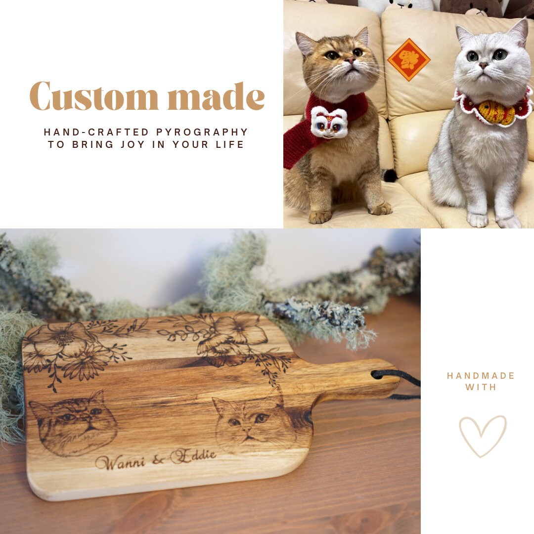 Custom-made Wood-burned Serving Board Personalized/ Tailor-made ...