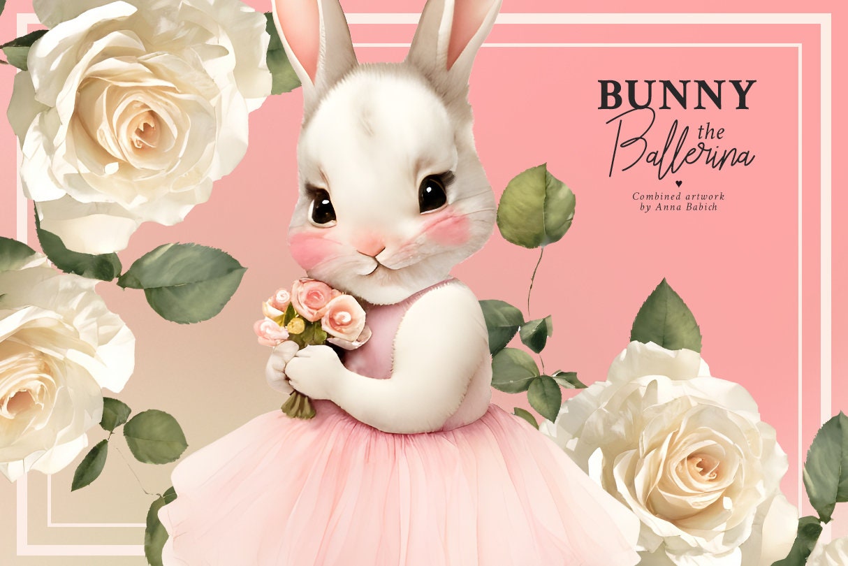 Bunny the Ballerina Ballerina Bunny Rabbit Ballet Cute - Etsy