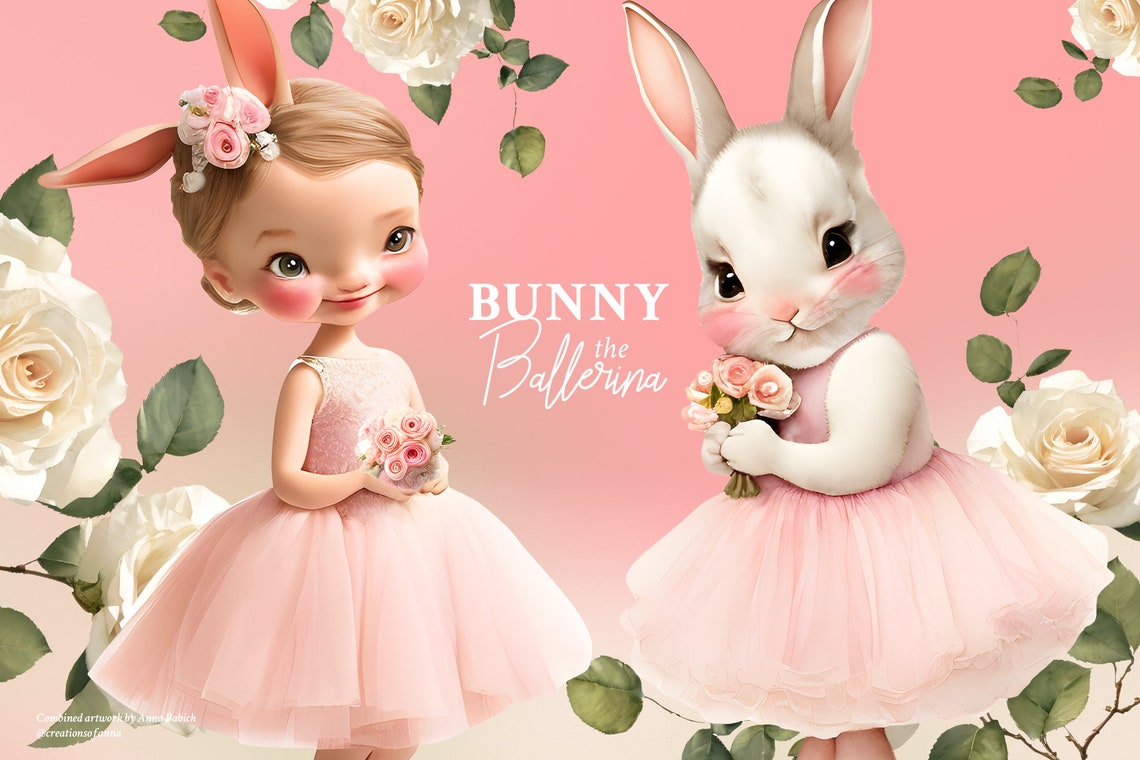 Bunny the Ballerina Ballerina Bunny Rabbit Ballet Cute - Etsy
