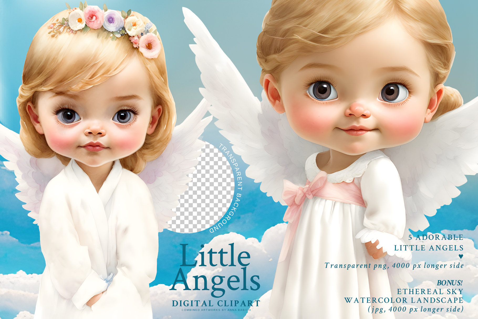 Little Angels Christening Cute Girl Holy Communion Baptism - Etsy