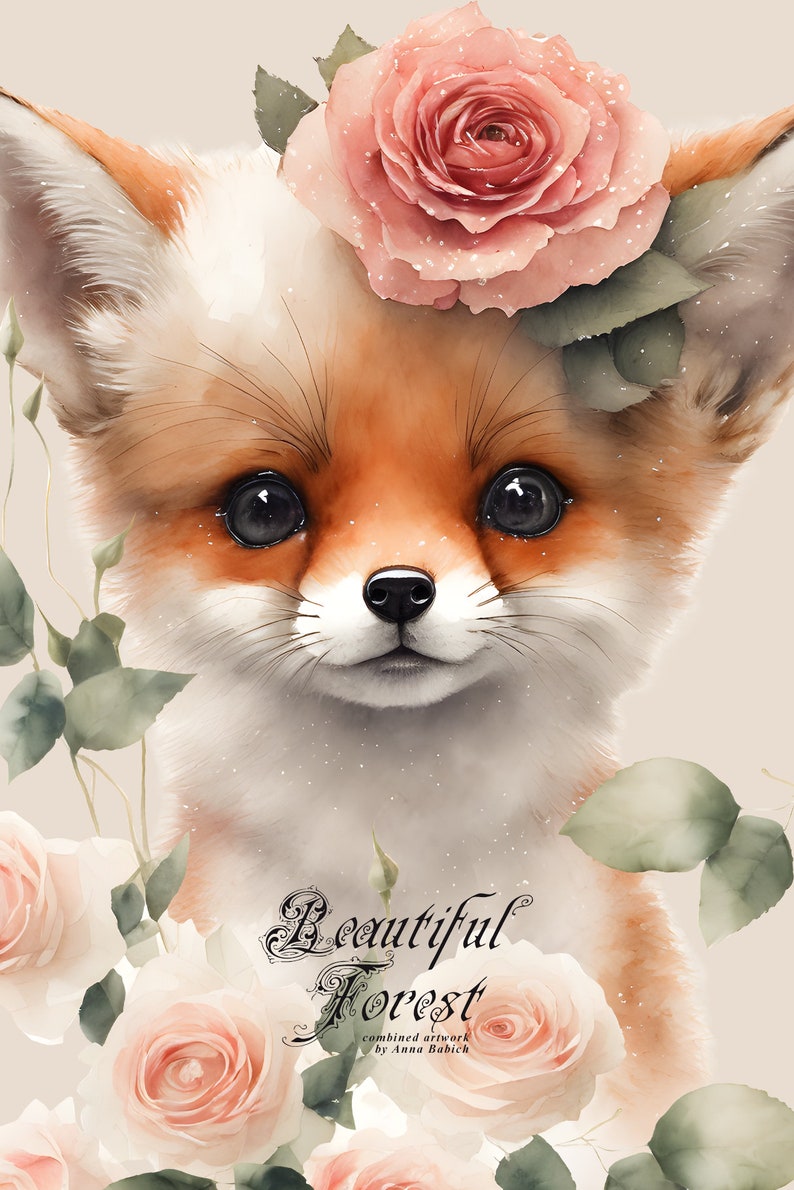 Beautiful Woodland Woodland Animals Forest Cute Animals - Etsy