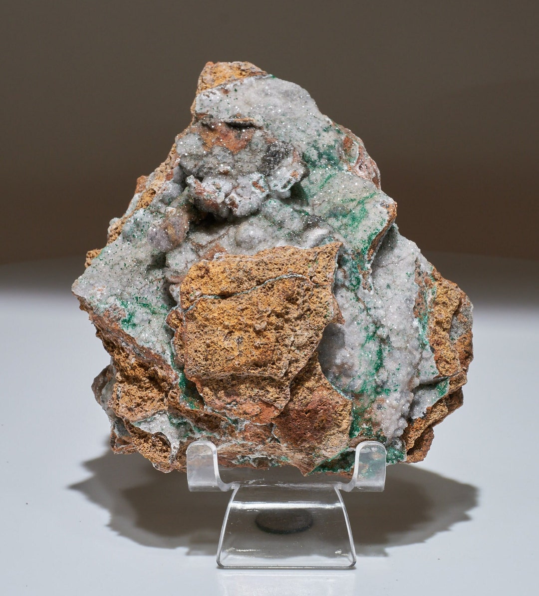 1.17 LB Large Musuem Geode Crystallized Chrysocolla & Malachite ...