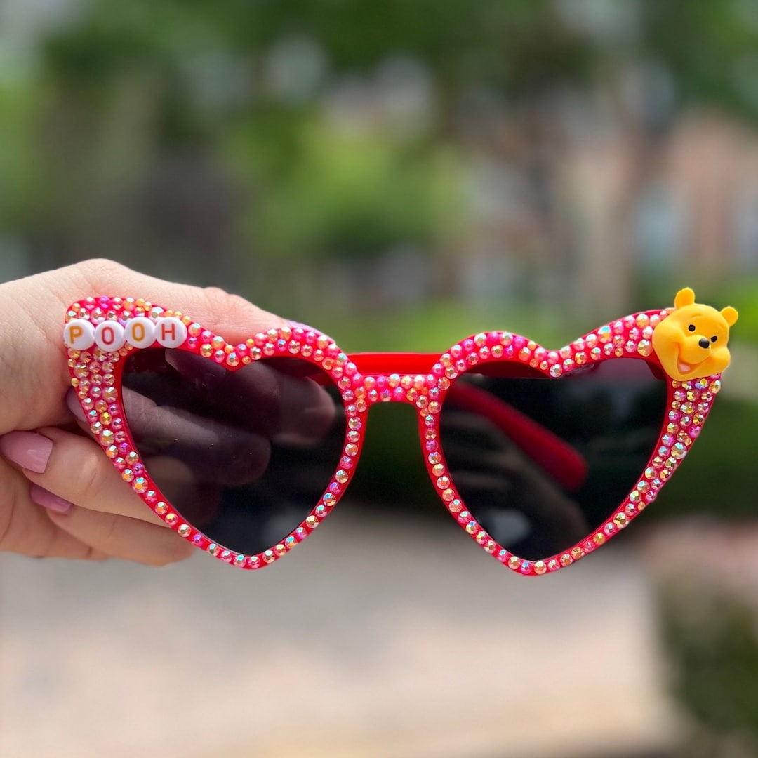 Pooh Bear Sunglasses, Disney Themed Sunglasses, Pooh Bear Gift, Disney ...