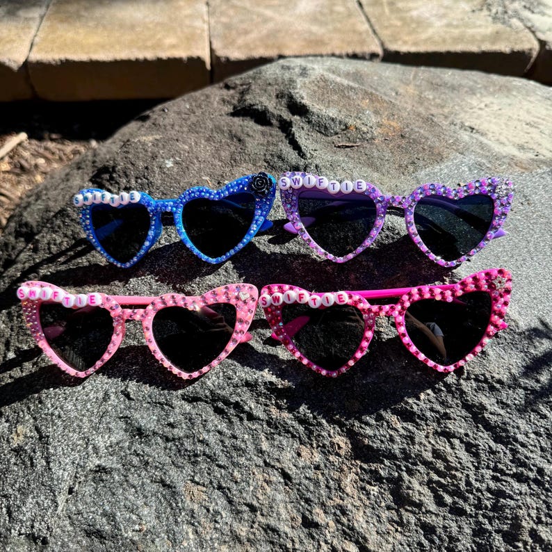 Kids Swiftie Sunglasses, Kids Sunglasses, Taylor Fan Gift, Concert ...
