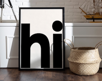 Printable Art hello Digital Print Hello Print - Etsy