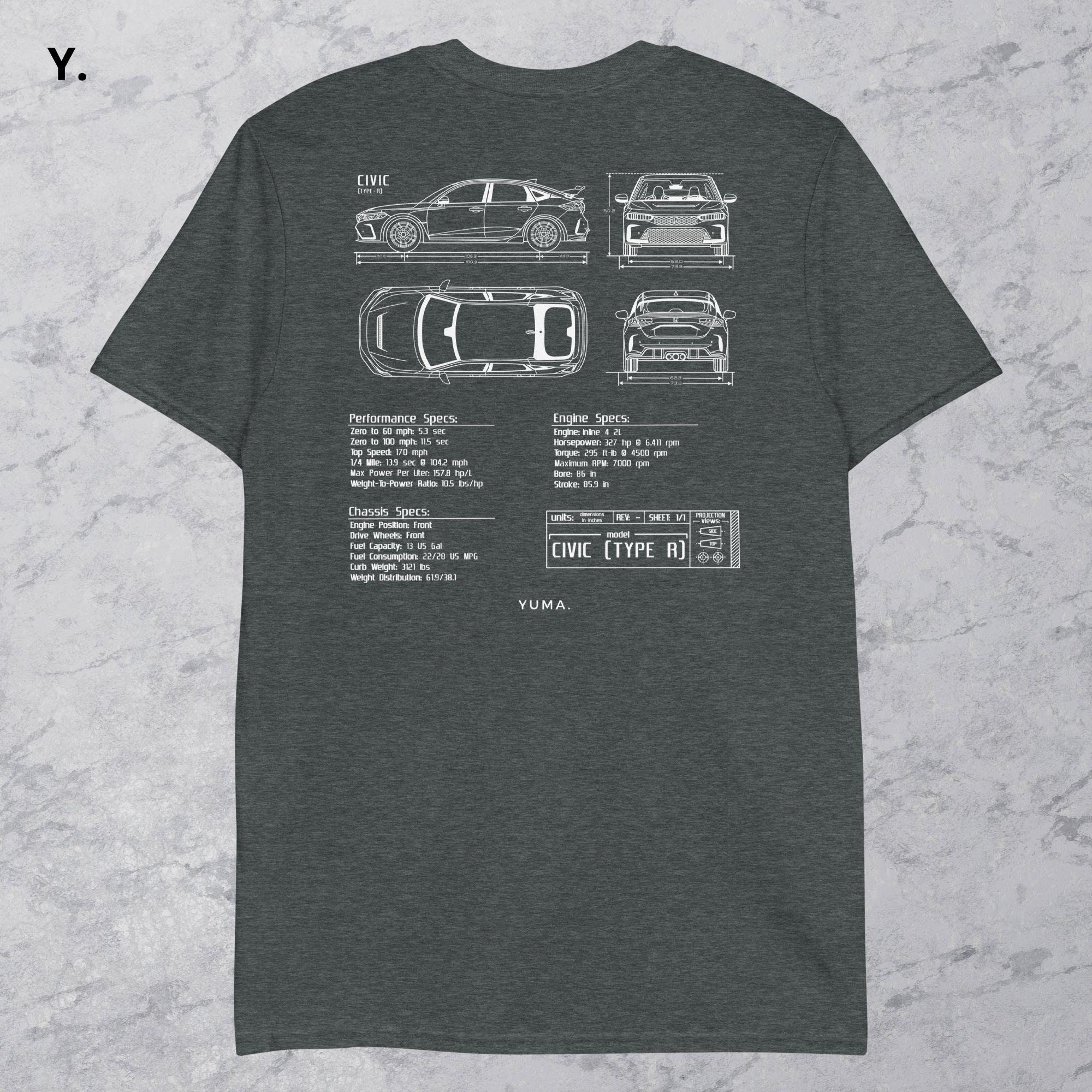 H CIVIC TYPE R T-shirt - Etsy