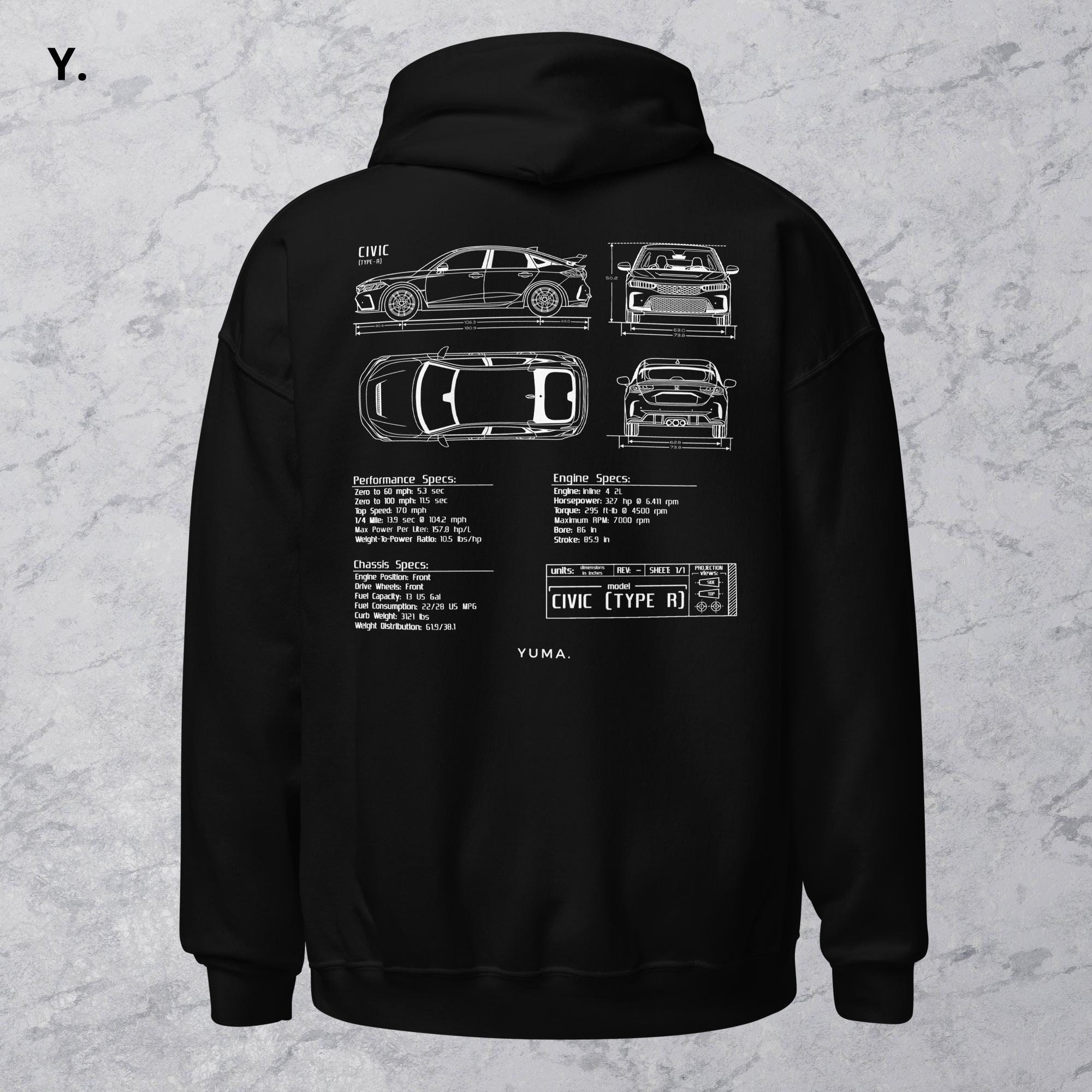 H CIVIC TYPE R Hoodie - Etsy