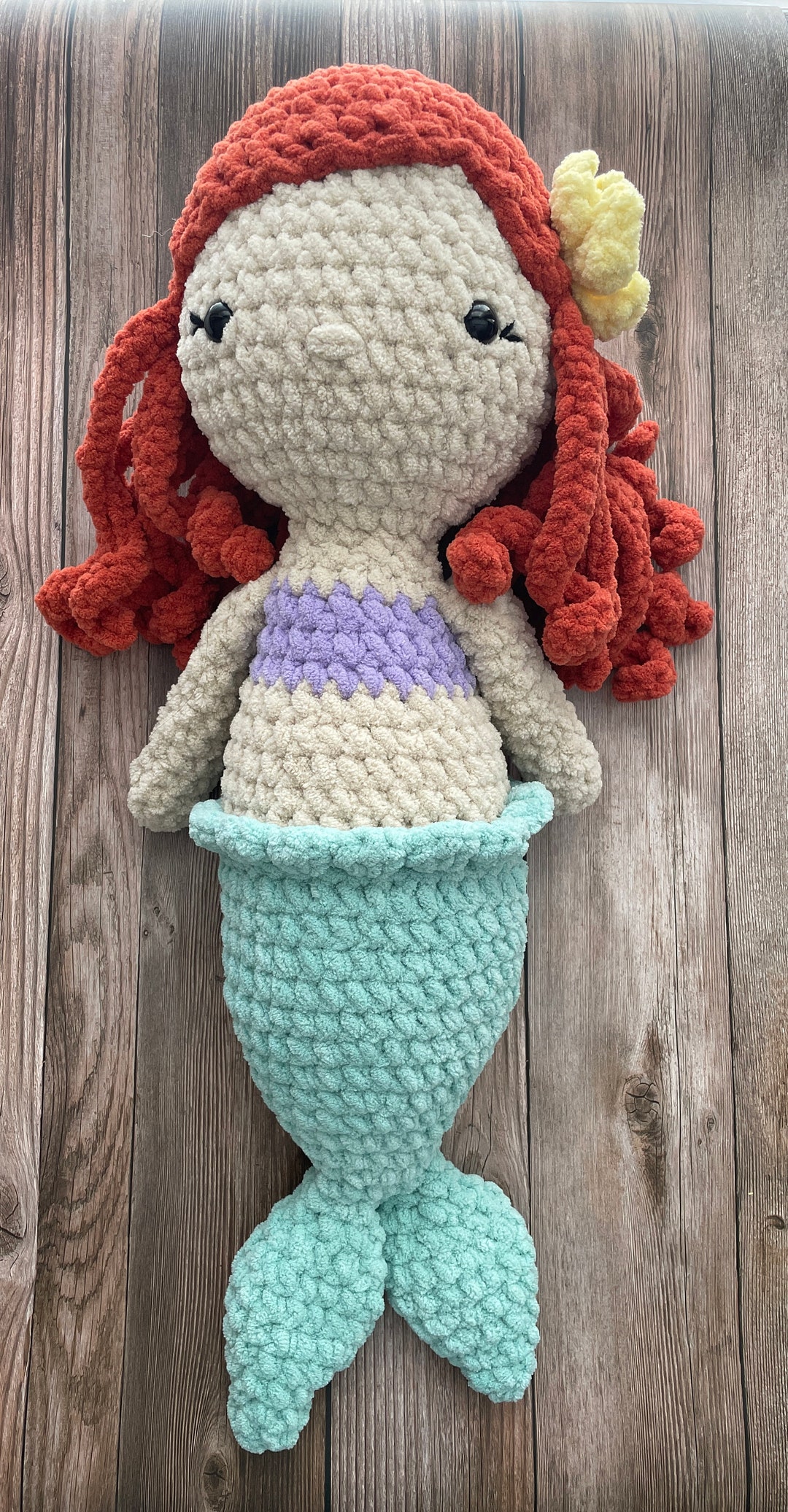 Handmade Mermaid Doll | Crochet Mermaid | Heirloom Lovey - Etsy