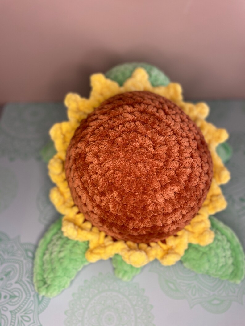 JUMBO Sea Turtle Plushie With Sunflower Shell | Crochet Stuffed Animal ...