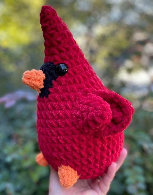 Jumbo Cardinal Plushie Crochet Stuffed Animal - Etsy