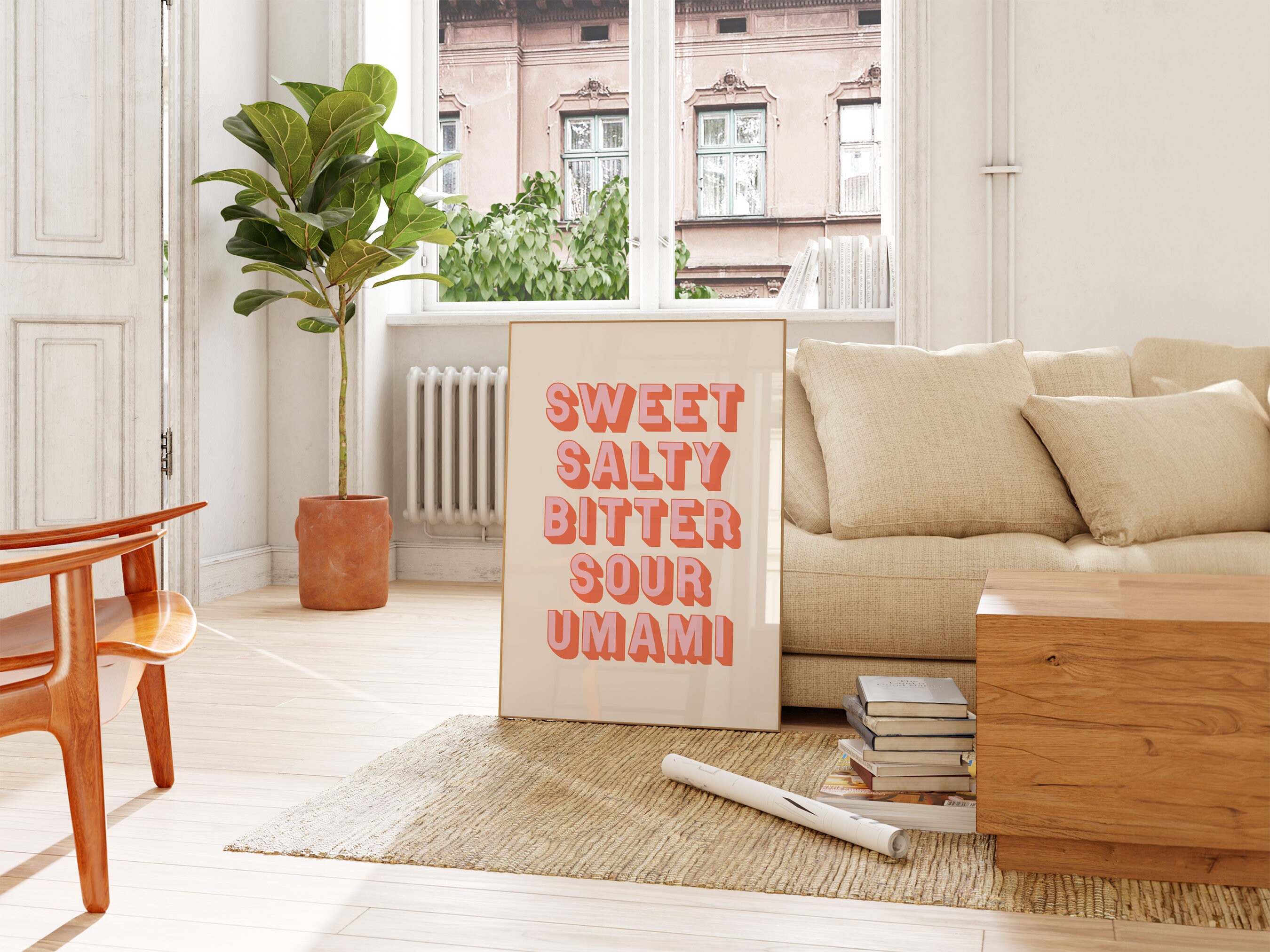 Five Tastes Printable Wall Art, Taste Sensations Digital Print, Basic ...