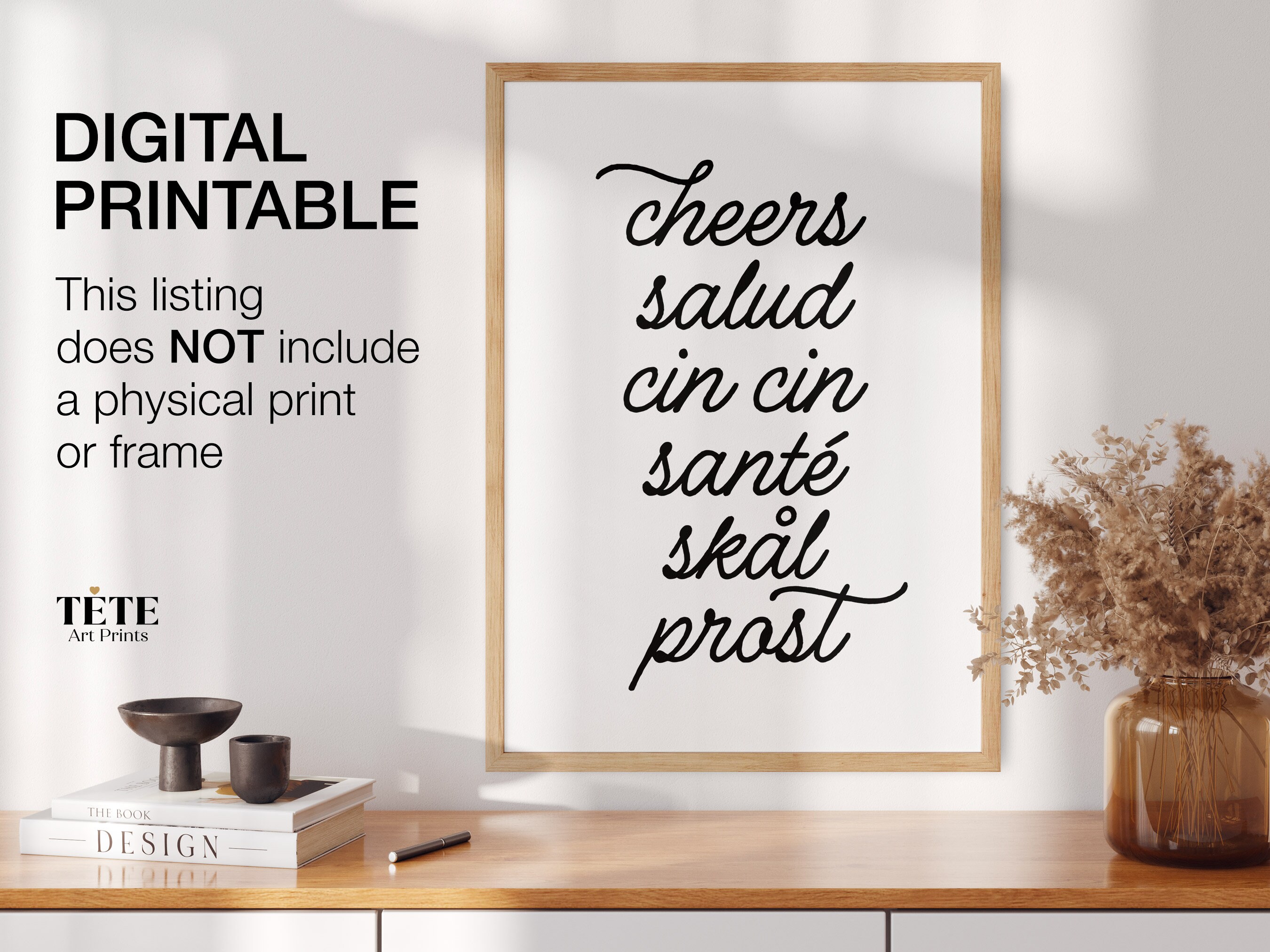 Cheers in Different Languages Printable Poster Toasts Print - Etsy