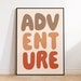 Adventure Printable Wall Art, Adventure Typography Print, Large Letters ...