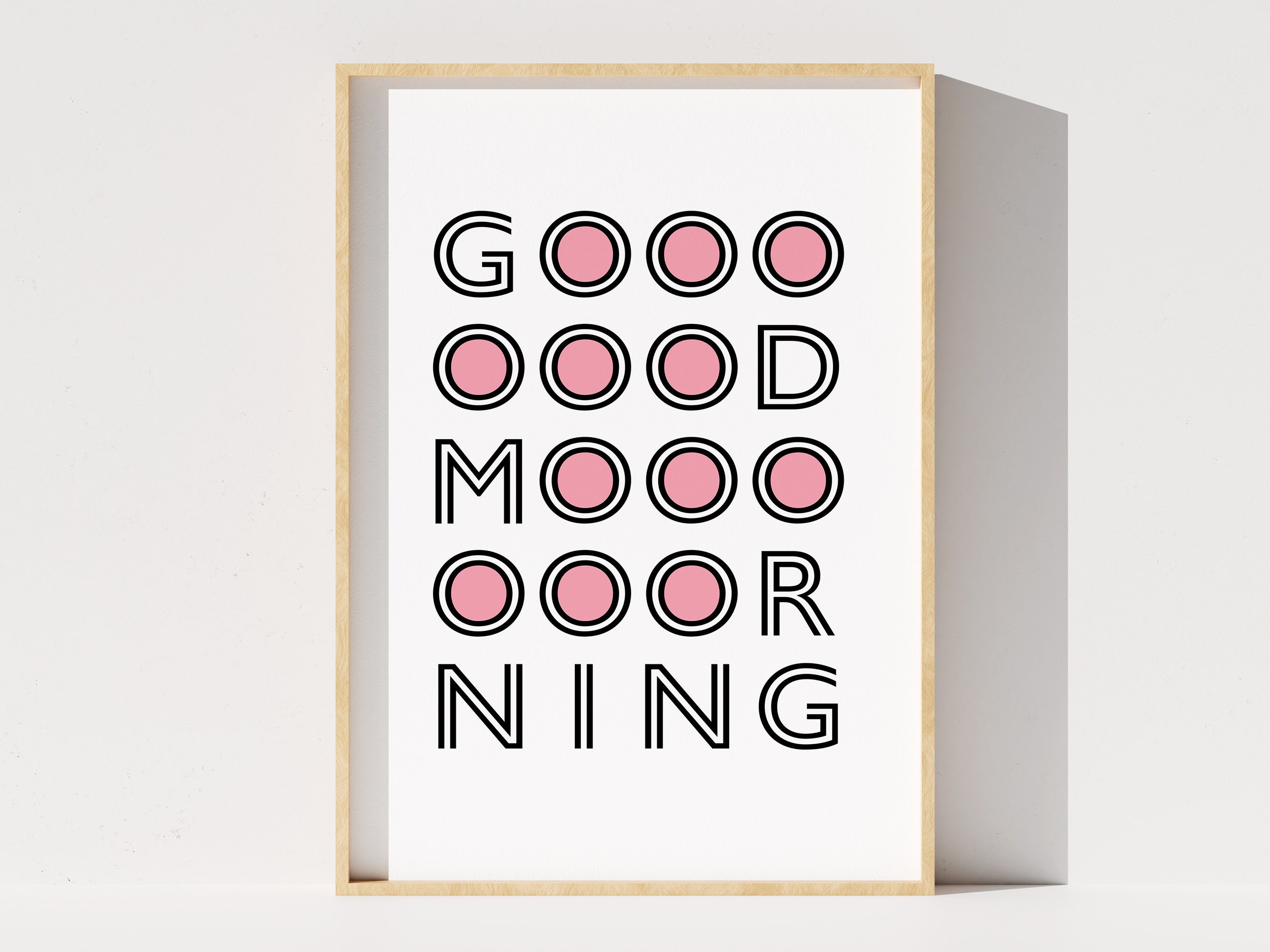 Good Morning Printable Poster, Instant Download Wall Art, Typography ...