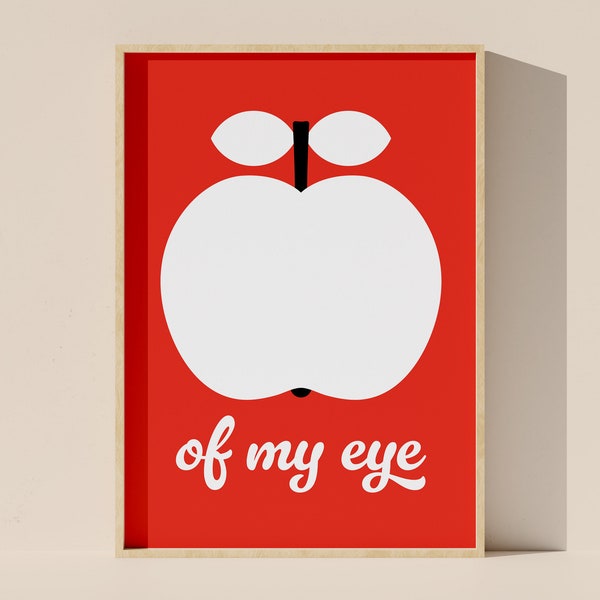 Apple of My Eye Poster - Etsy