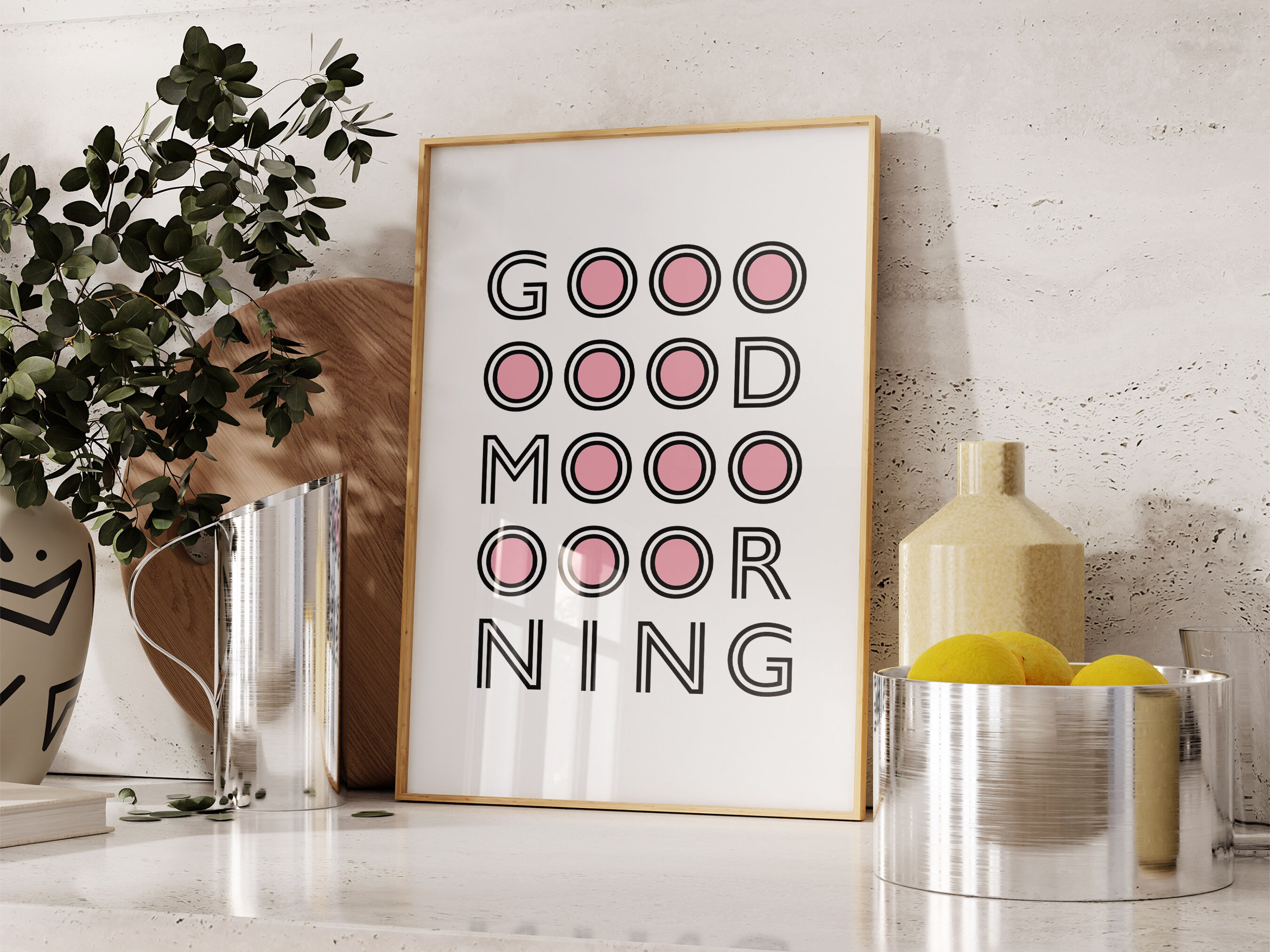 Good Morning Printable Poster, Instant Download Wall Art, Typography ...