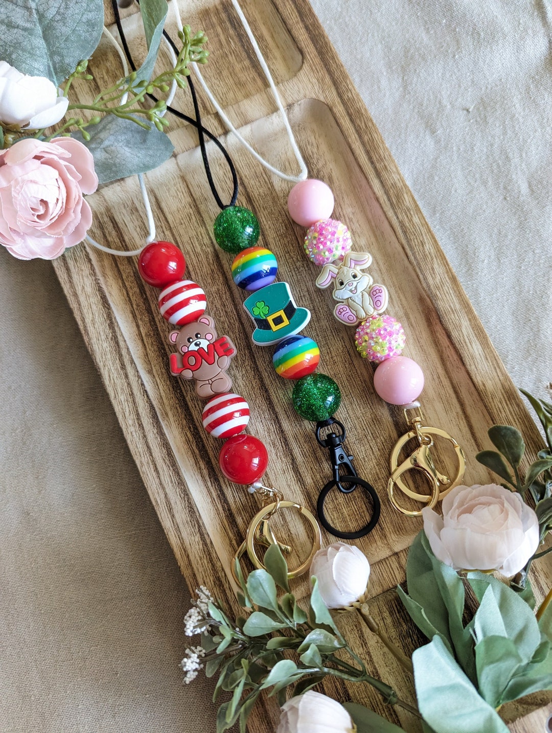 Spring Lanyards | Valentine's Day Lanyard | St. Patrick's Day Lanyard ...