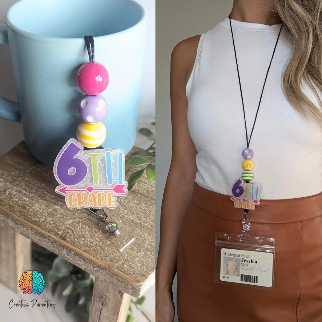 Grade-themed, Elementary School, Back to School Lanyards - Etsy