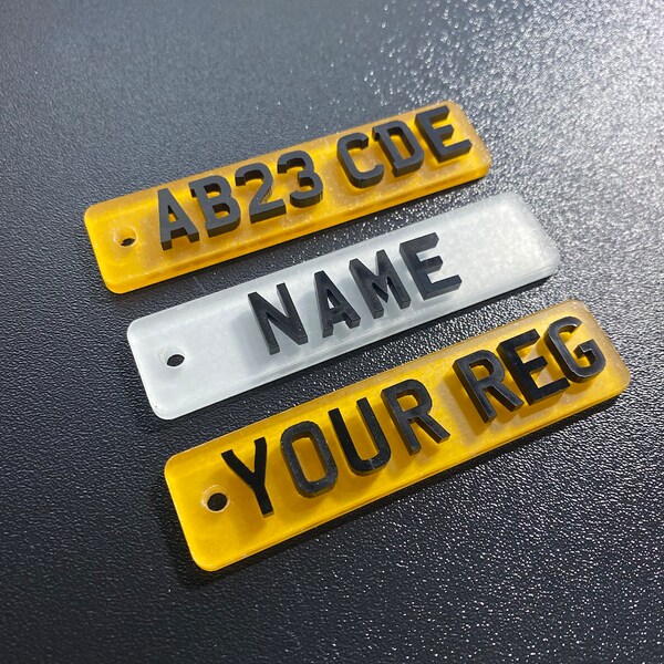 Number Plate Keyring - Etsy UK