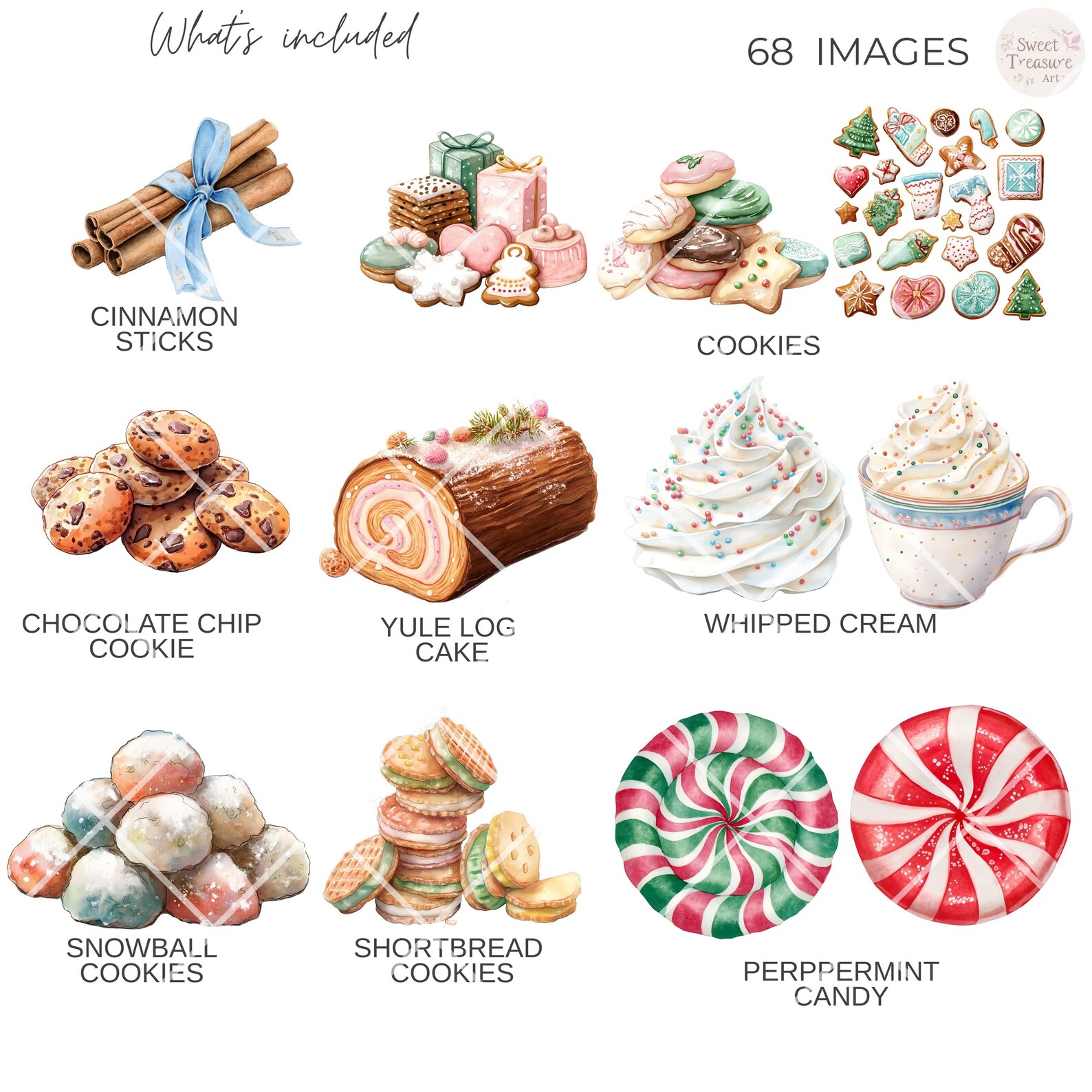 Christmas Hot Chocolate Mug Pastel Clipart Christmas Cocoa Hot Clipart ...