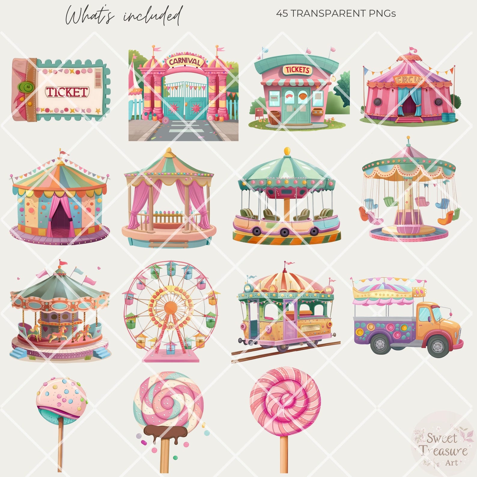 Carnival Party Invit Amusement Park-theme Fair Grounds Carnival PNG ...