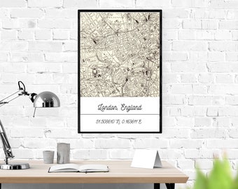 1920's Berlin, Germany Vintage City Map - Digital Download Berlin Map ...