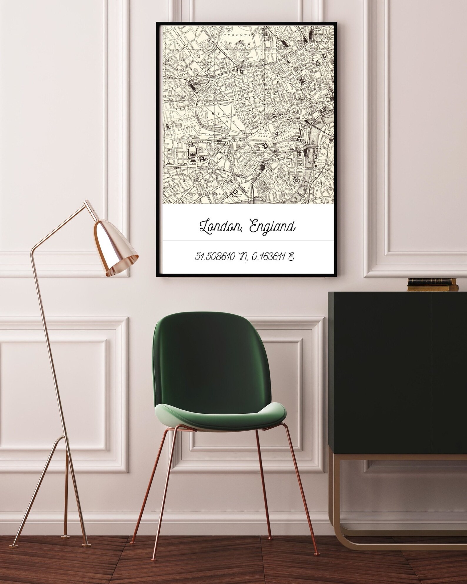 1920's London, England Vintage City Map - Digital Download London Map ...