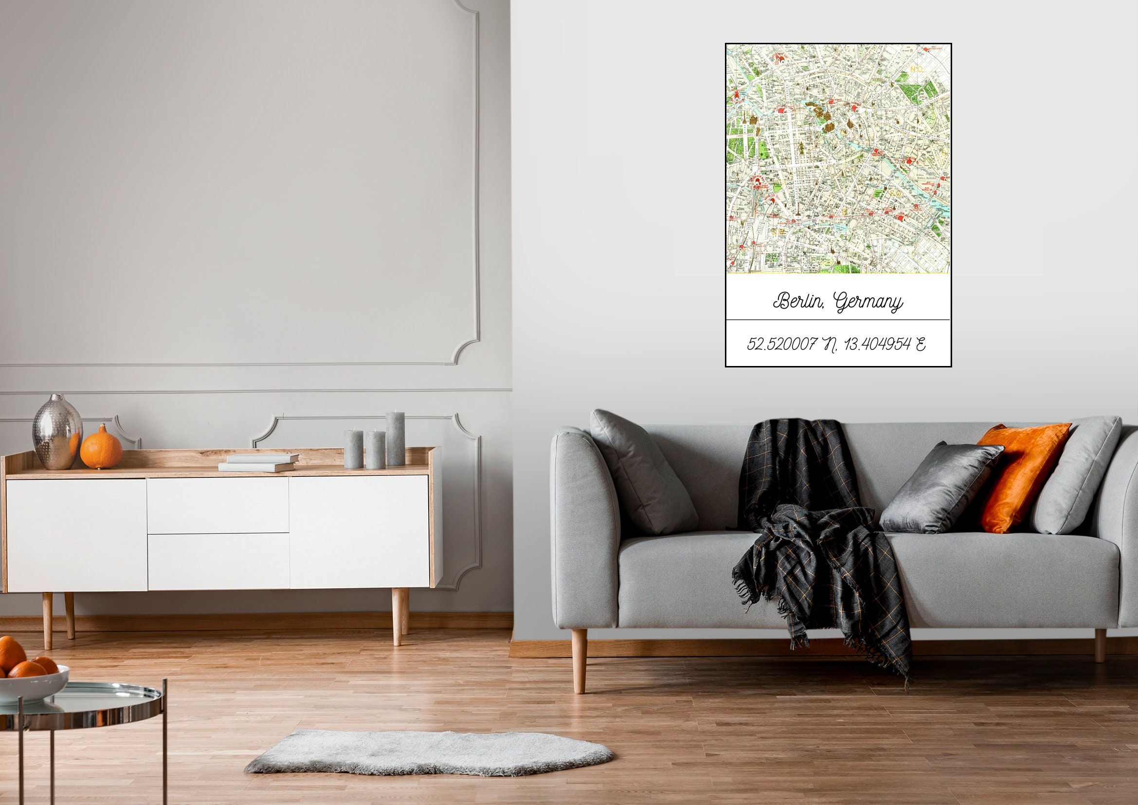 1920's Berlin, Germany Vintage City Map - Digital Download Berlin Map ...