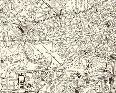 1920's London, England Vintage City Map - Digital Download London Map ...