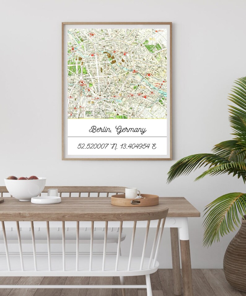 1920's Berlin, Germany Vintage City Map - Digital Download Berlin Map ...