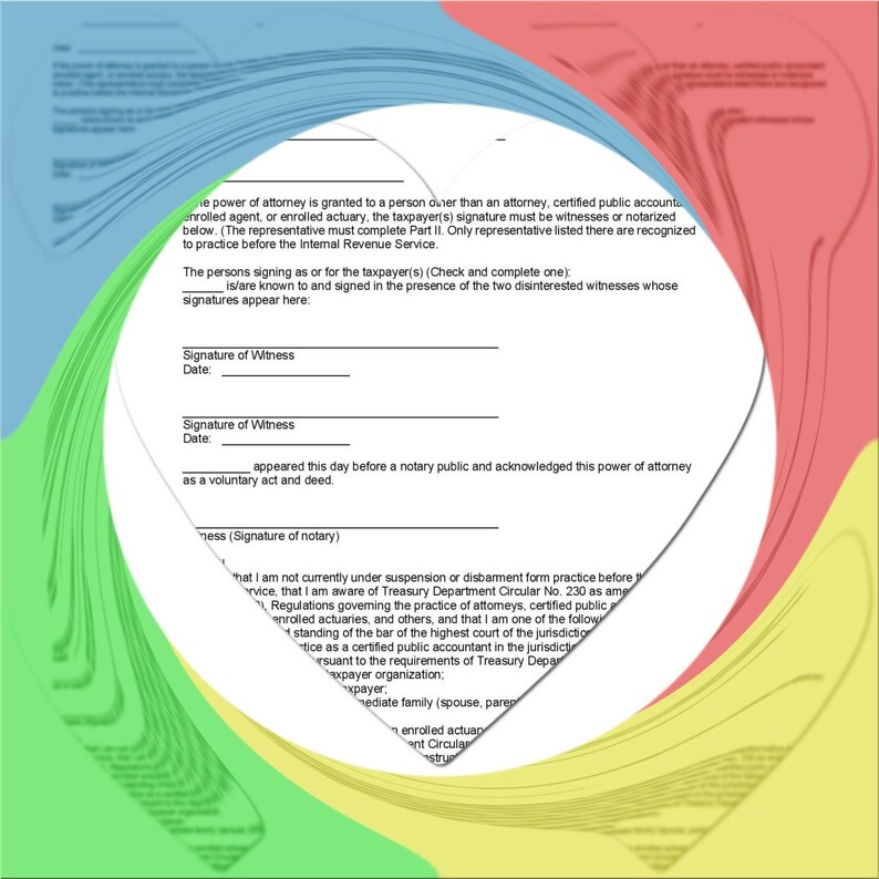 Power of Attorney and Declaration of Representative ,power of Attorney ...