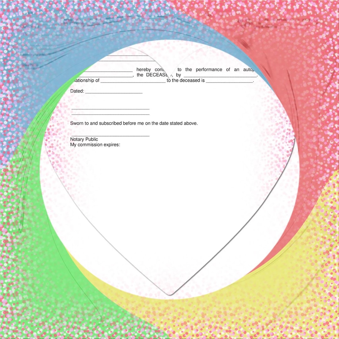 Consent to Autopsy Instant Download Legal Form Editable - Etsy Australia