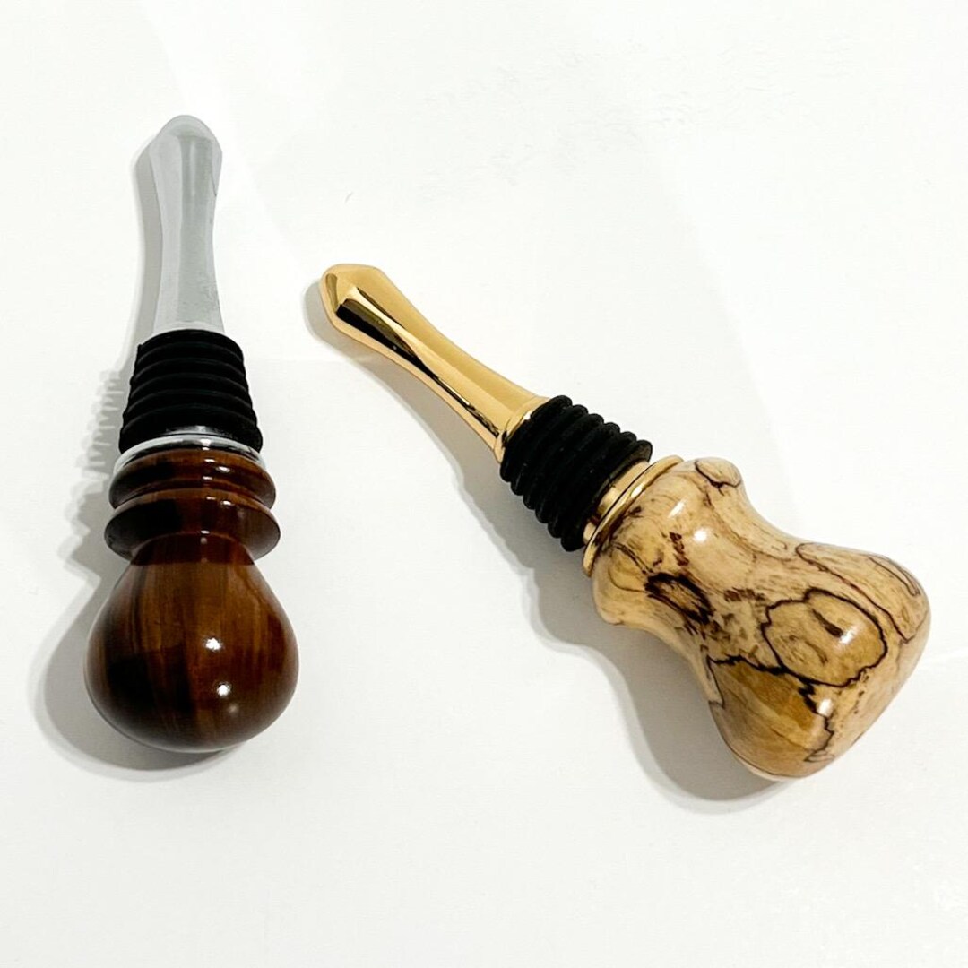Handturned Wood Bottle Stopper - Etsy