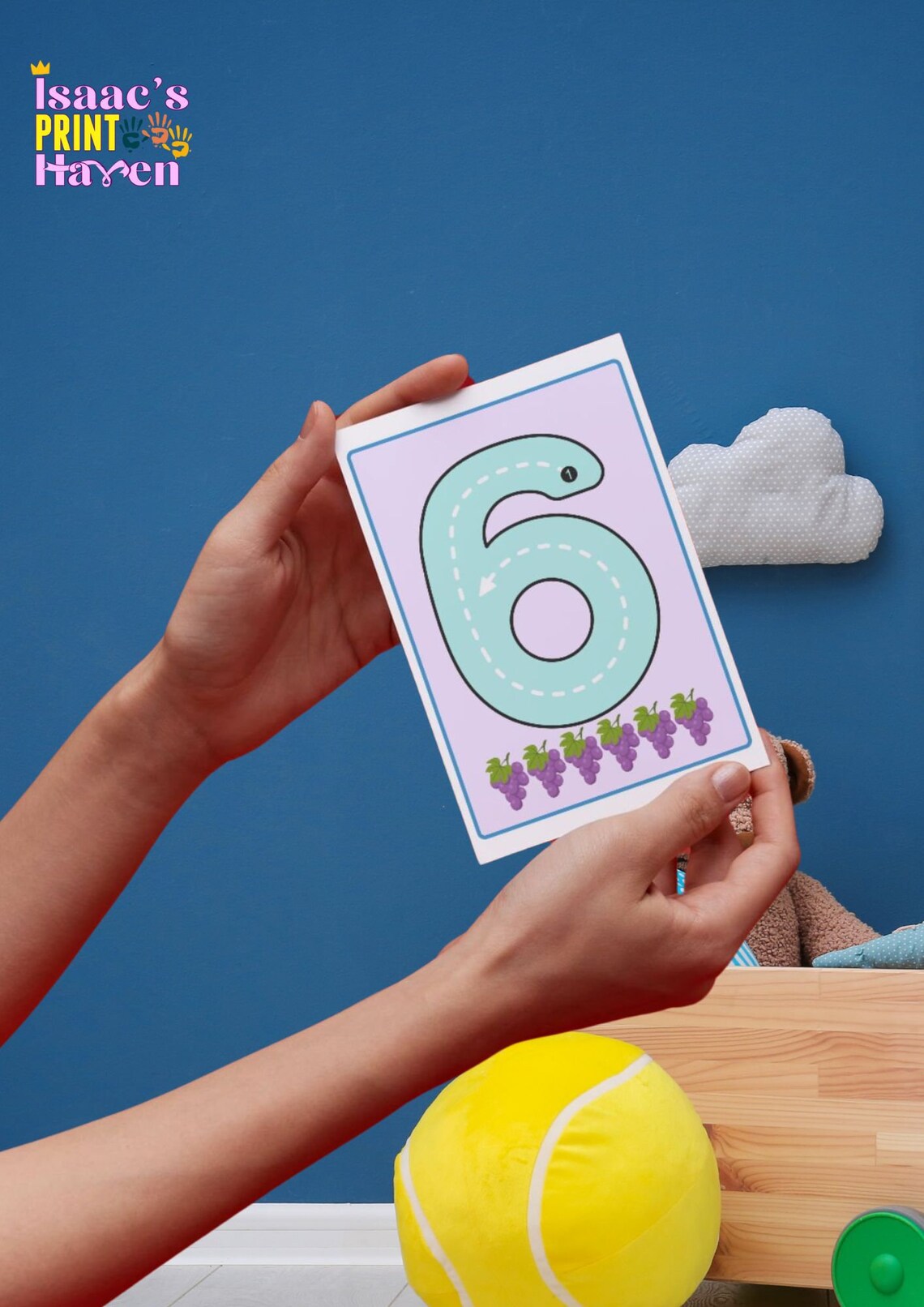 Fruits Design Number Tracing Flashcards - Fun Printable Counting ...