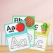 Alphabet Bold Letters Tracing Cards - Printable Uppercase and Lowercase ...