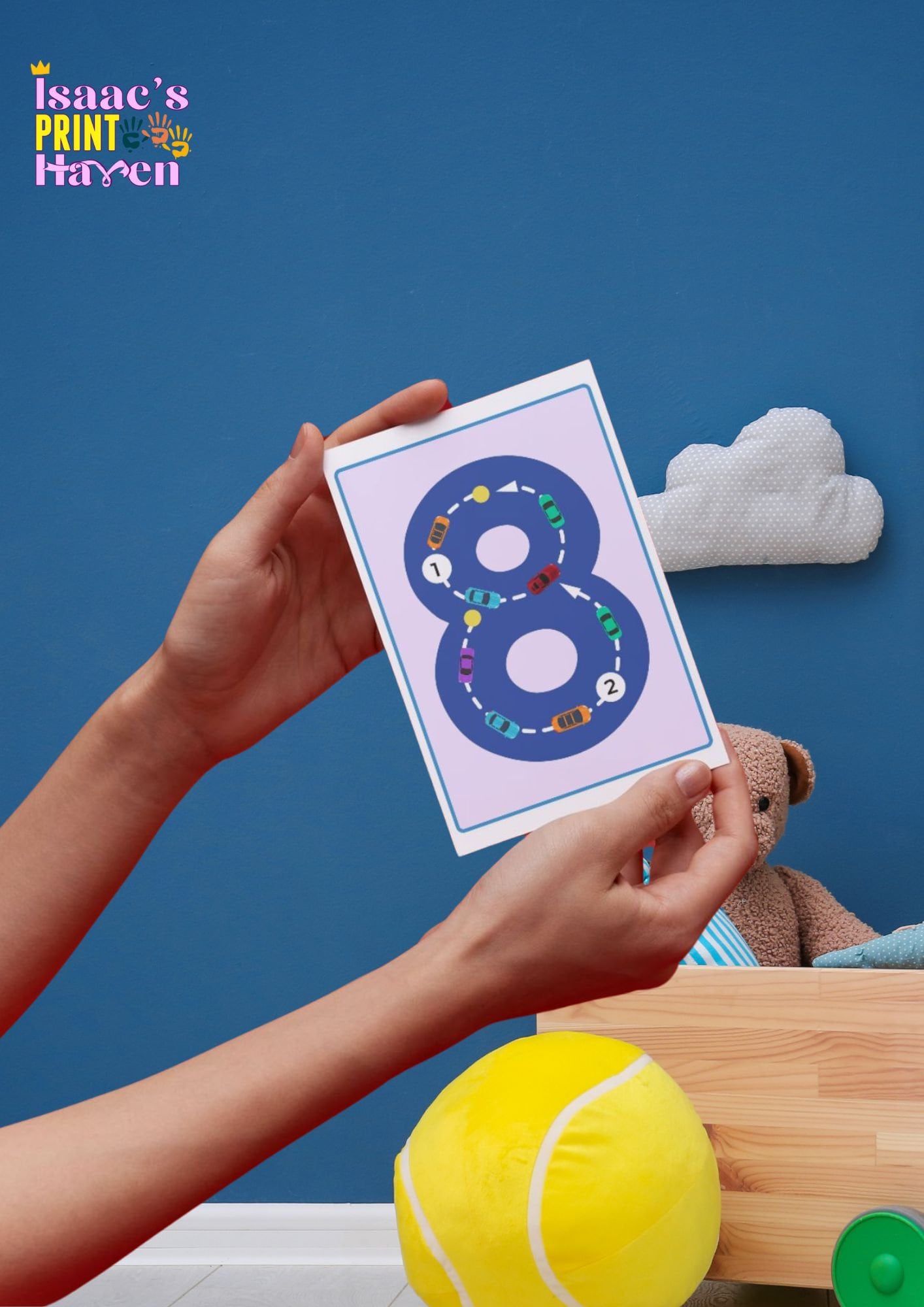 Cars Number Tracing Flashcards: Montessori Homeschool Printable ...