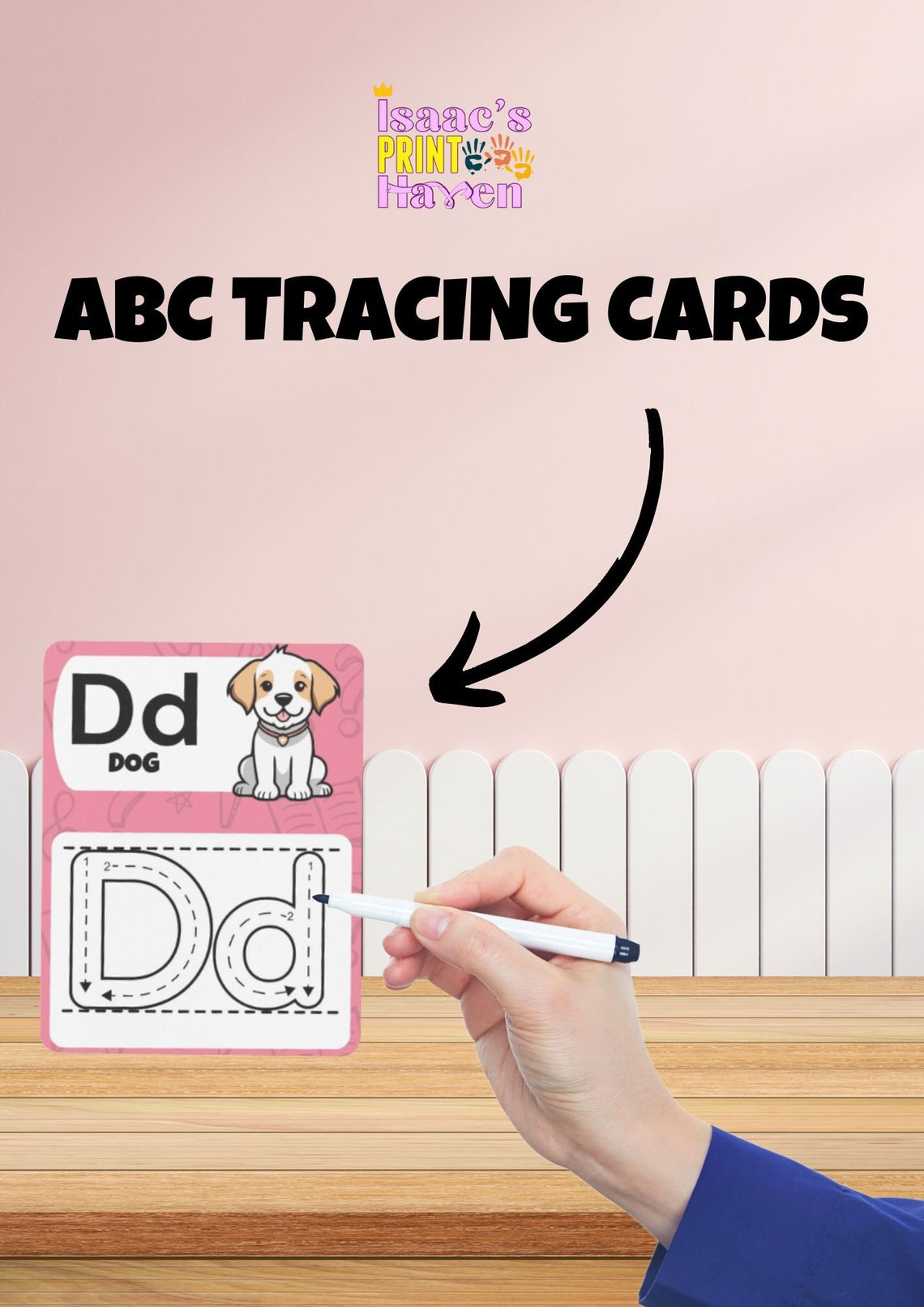 Alphabet Bold Letters Tracing Cards - Printable Uppercase and Lowercase ...