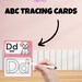 Alphabet Tracing Cards: Uppercase and Lowercase Letters (digital ...