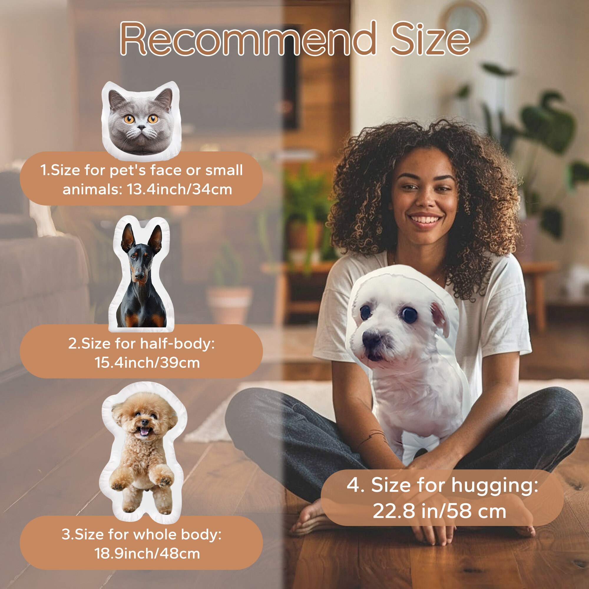 Custom Pet 3D Pillow, 3D Dog Cat Photo Pillow, Personalized Pet Pillow, Pet Memorial Gifts, 3D ...