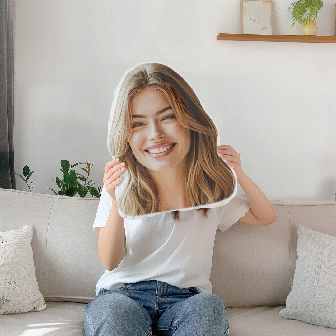 Humanoid Pillow Custom, Personalized Photo Face Pillow, Custom Face ...